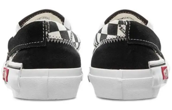 VANS Classic Slip-on Cap Checkerboard Sneakers - Black