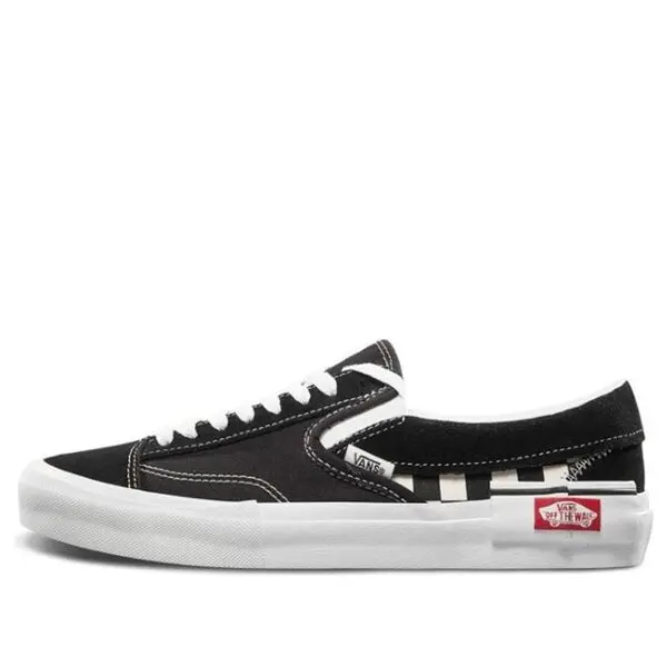 VANS Classic Slip-on Cap Checkerboard Sneakers - Black