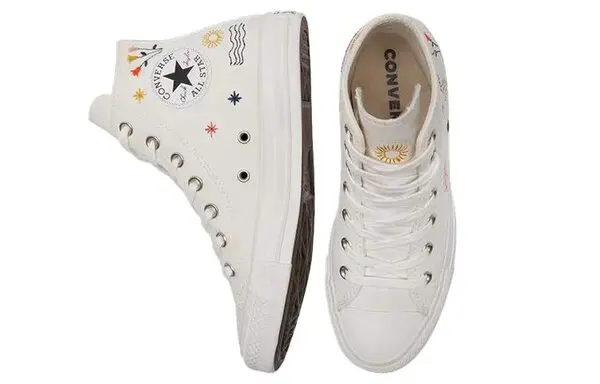 CONVERSE Chuck Taylor All Star High Top "it's Okay To Wander - Ivory