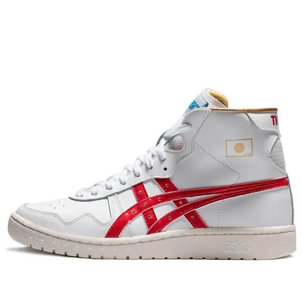 Asics Japan L Retro High Top Sneakers - White/red