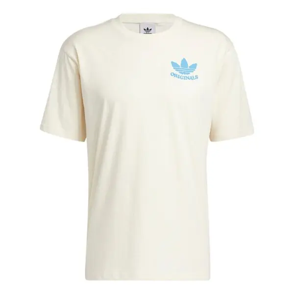 Adidas Originals Happy Earth T-shirt 'non Dyed - White/blue