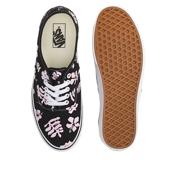 VANS Authentic Floral Sneakers - Black/pink