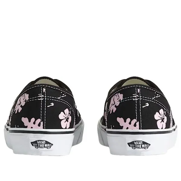 VANS Authentic Floral Sneakers - Black/pink