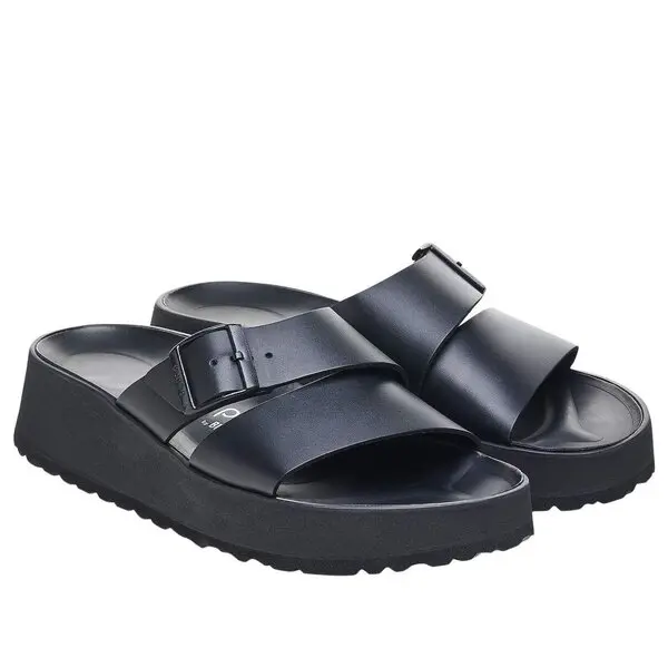 BIRKENSTOCK Almina Leather Platform Sandals