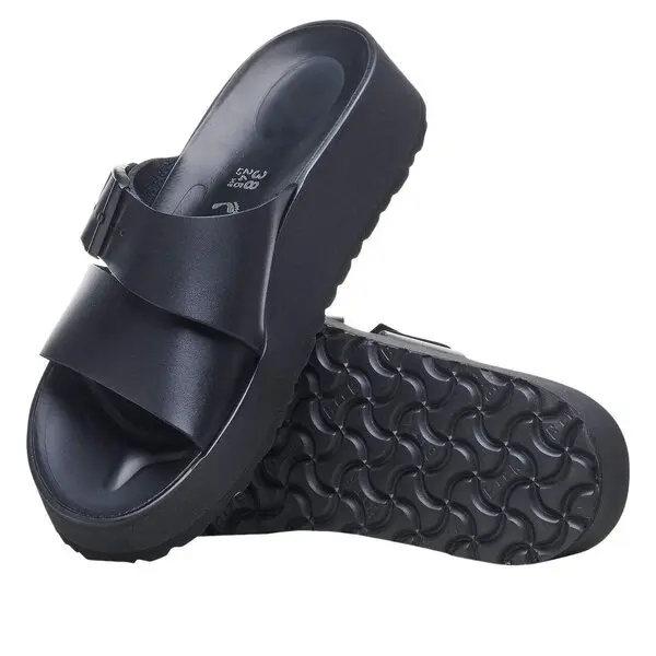 BIRKENSTOCK Almina Leather Platform Sandals