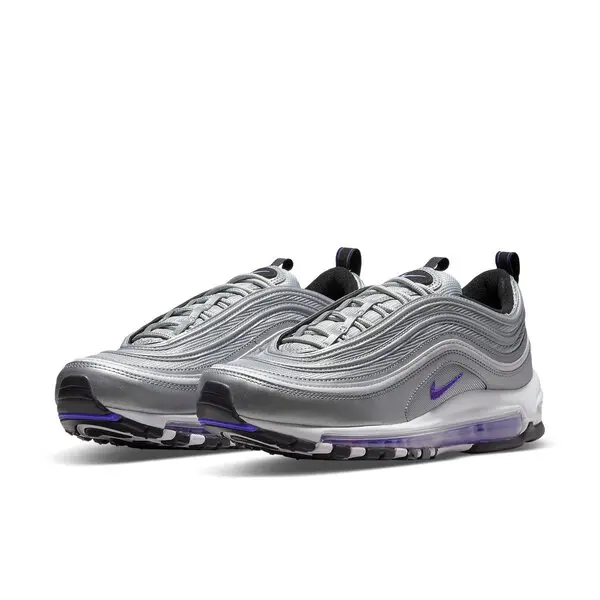 Nike Max 97 "silver Violet" Athletic Sneakers - Silver/violet