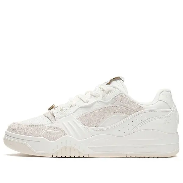 LI-NING Moon White Lace-up Sneakers - White/beige