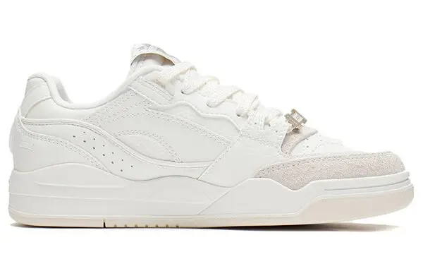 LI-NING Moon White Lace-up Sneakers - White/beige