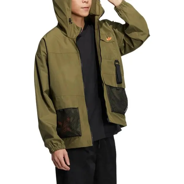 Adidas Originals Logo Print Hooded Jacket