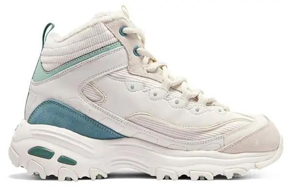 Sketchers Dlites 1.0 High Top Sneakers - White/blue