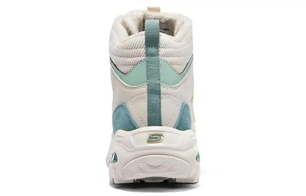 Sketchers Dlites 1.0 High Top Sneakers - White/blue