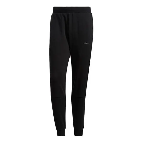 Adidas Neo Logo Mesh Running Sports Pants/trousers/joggers - Black