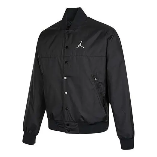 JORDAN Air Logo Baseball Collar Jacket - Black