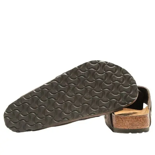 BIRKENSTOCK Kyoto Nubuck-suede Sandals - Concrete Gray