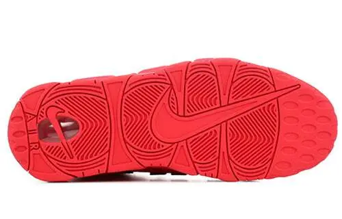 Nike More Uptempo Qs 'chicago' Sneakers - Red/red