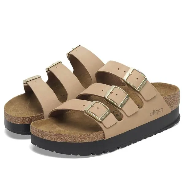 BIRKENSTOCK Florida Flex Platform Sandals - Sandcastle
