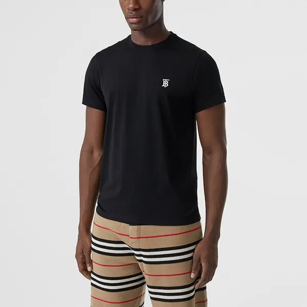 Burberry Tb Logo Classic Short Sleeve - Black