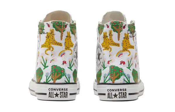 CONVERSE Chuck Taylor All Star High Top Sneakers - White/green