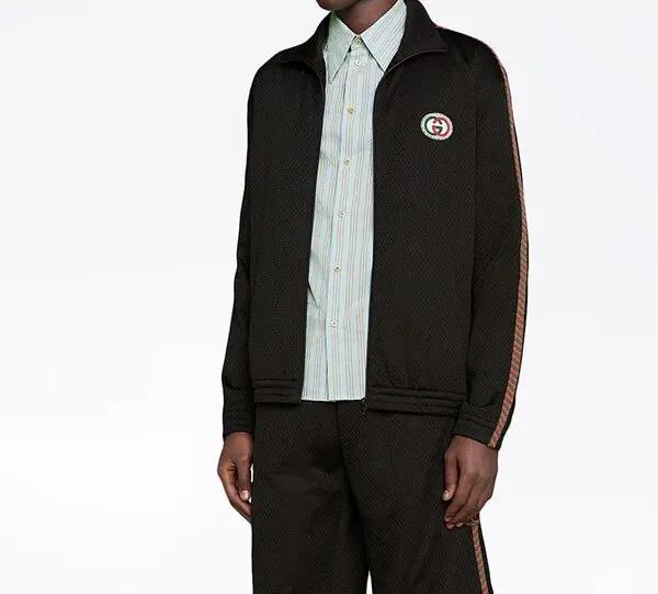 Gucci Mesh Oversize Jacket With Patch /multicolor