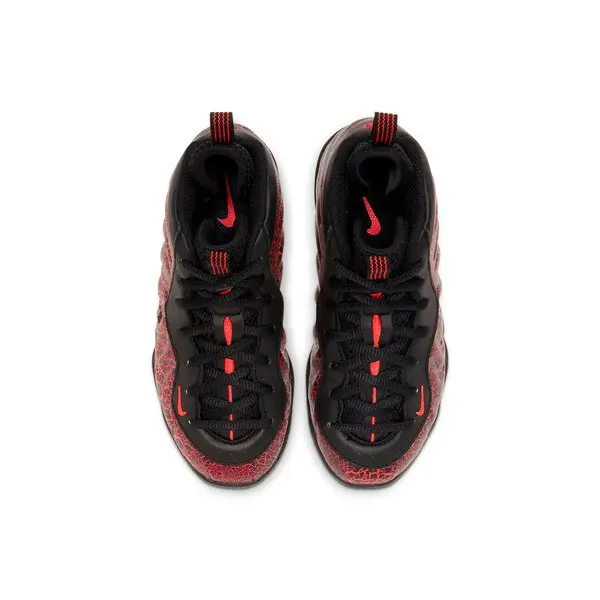 Nike Little Posite One 'lava' High Top Sneakers - Black/red