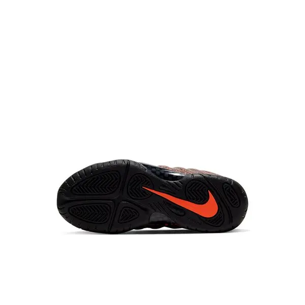 Nike Little Posite One 'lava' High Top Sneakers - Black/red