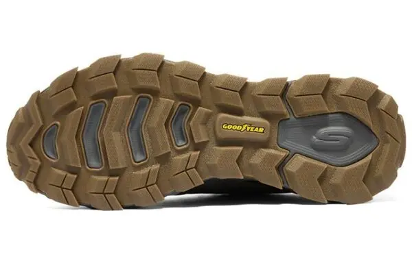 Sketchers Max Protect Athletic Sneakers - Grey/tan