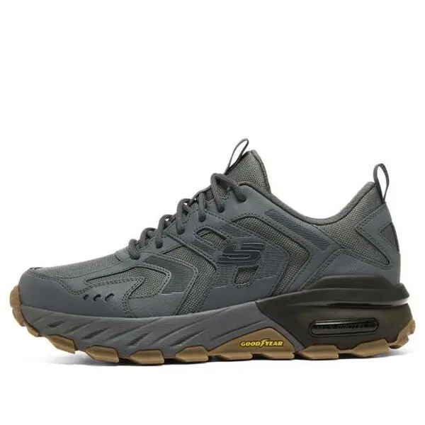 Sketchers Max Protect Athletic Sneakers - Grey/tan