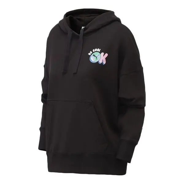 PUMA Downtown Graphic Hoodie - Black/blue/pink