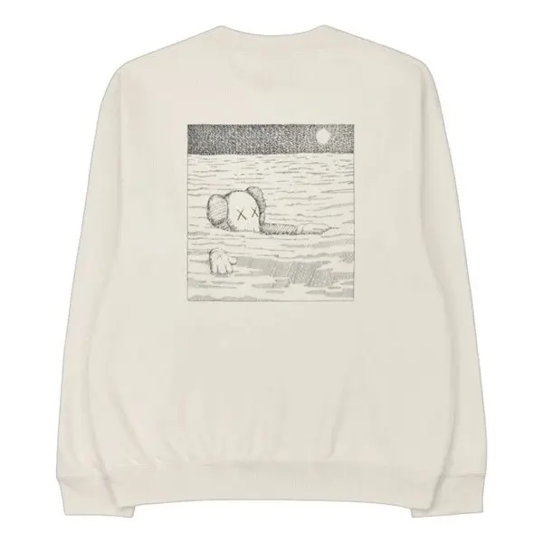 Uniqlo Kaws Graphic Sweatshirt - Beige
