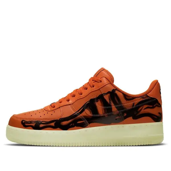 Nike Force 1 '07 Skeleton Qs "starfish" Low Top Sneakers - Starfish/black