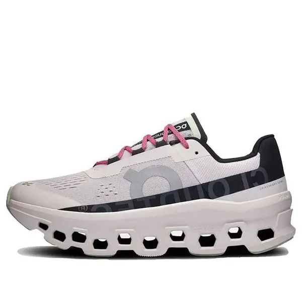On Cloudmonster Sneakers - Frost/black