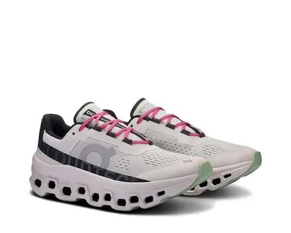 On Cloudmonster Sneakers - Frost/black