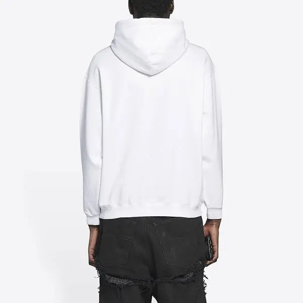 Balenciaga Bb Pixel Hoodie - White