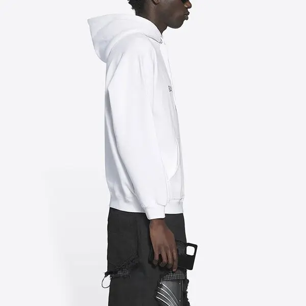 Balenciaga Bb Pixel Hoodie - White