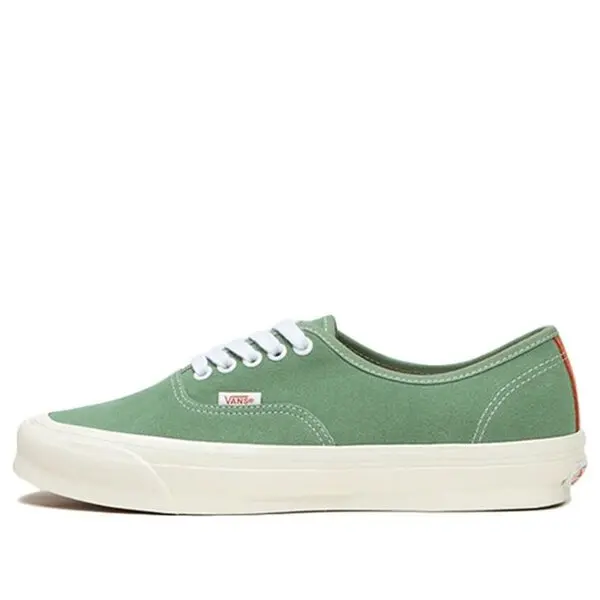 VANS Og Authentic Lx Loden Suede Low Top Sneakers - Green/orange/white