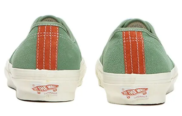 VANS Og Authentic Lx Loden Suede Low Top Sneakers - Green/orange/white