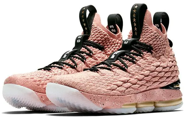 Nike Lebron 15 "hollywood" High Top Sneakers - Rust Pink