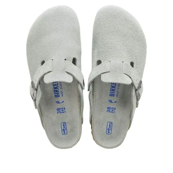 BIRKENSTOCK Boston Soft Footbed Clogs - Pure Sage