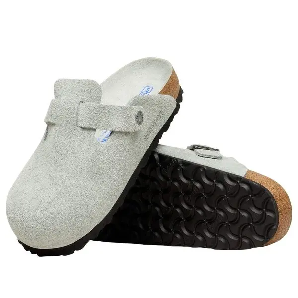 BIRKENSTOCK Boston Soft Footbed Clogs - Pure Sage