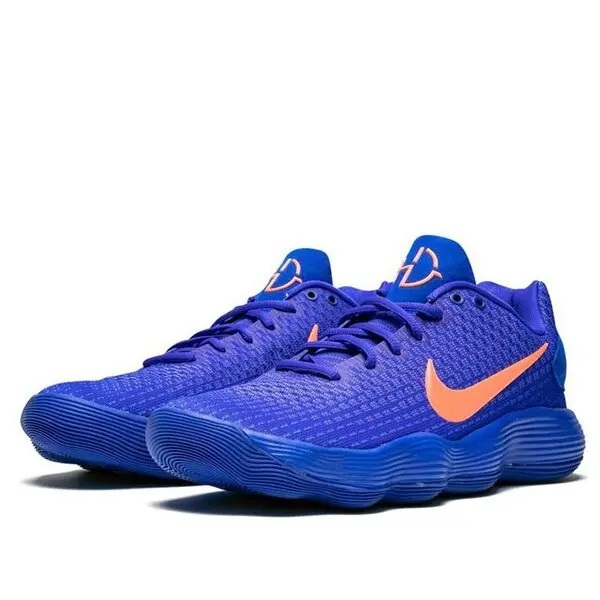 Nike Hyperdunk 2017 Low Top Athletic Sneakers - Racer Blue/orange