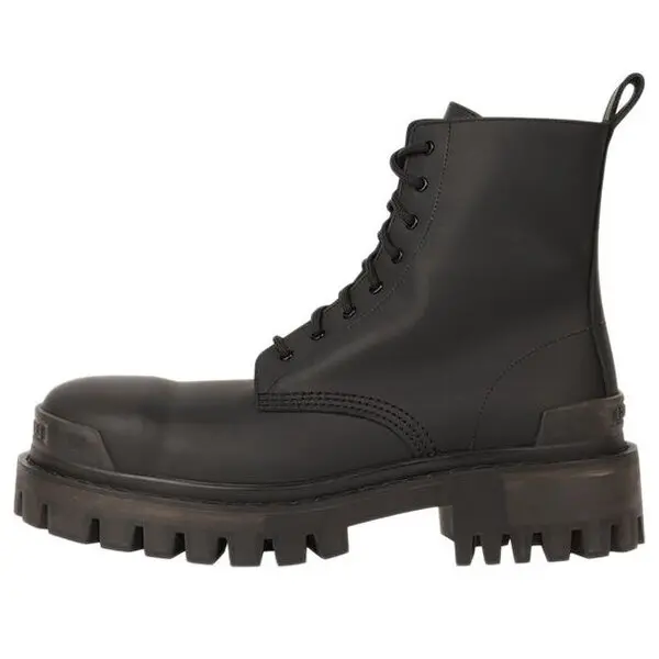 Balenciaga Strike 20mm High Top Boots - Brown