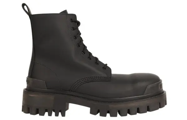 Balenciaga Strike 20mm High Top Boots - Brown
