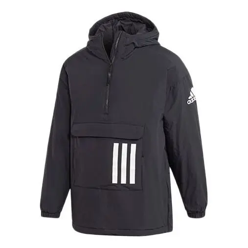 Adidas Padded Hooded Jacket - Black