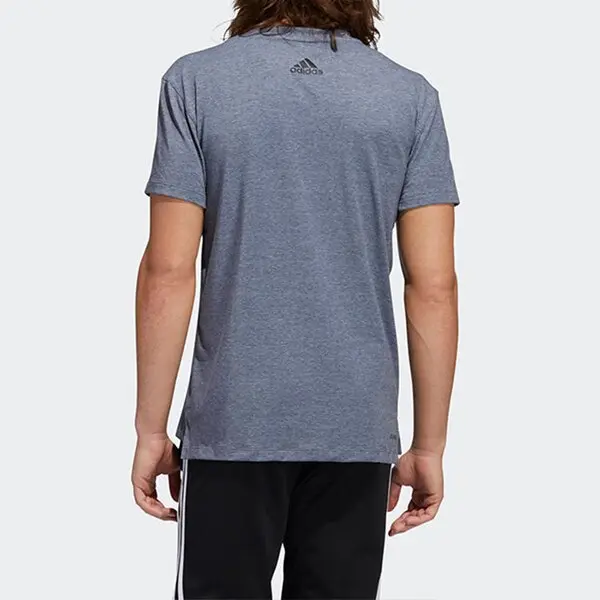 Adidas Three-bar Tee Logo Applique Short-sleeve Tee