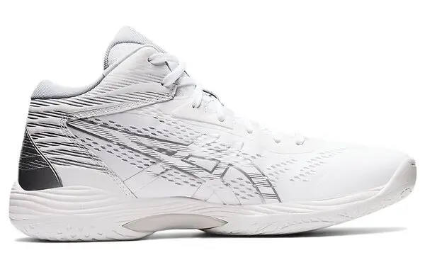 Asics High Top Basketball Sneakers - White/gray