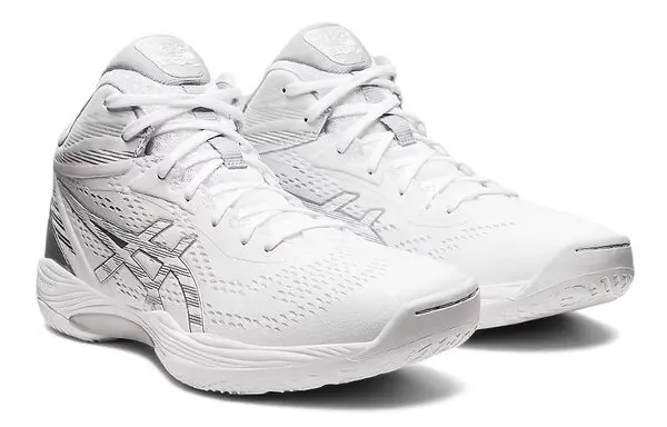 Asics High Top Basketball Sneakers - White/gray