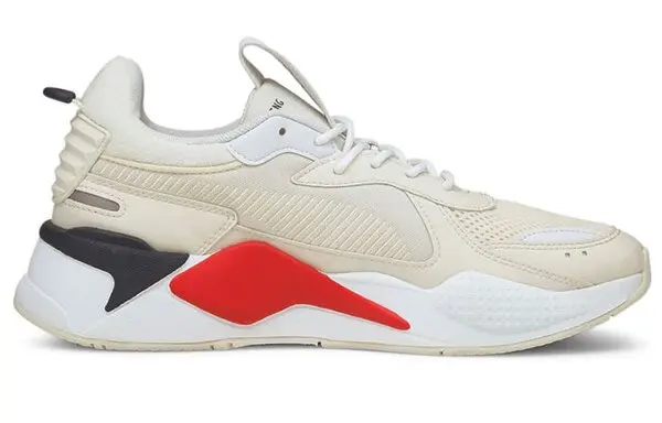 PUMA Rs-x "pop" Marshmallow Poppy Red Sneakers - White