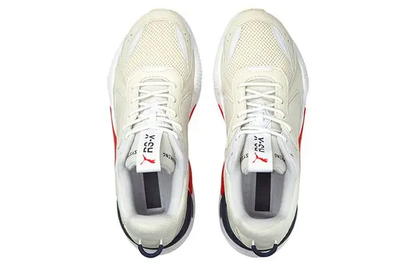 PUMA Rs-x "pop" Marshmallow Poppy Red Sneakers - White