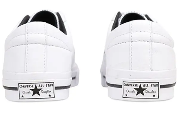 CONVERSE One Star Perforated Leather Low Top Sneakers - White/black