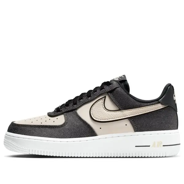 Nike Force 1 '07 Se 'denim Black Net' Low Top Sneakers - Denim/black Net